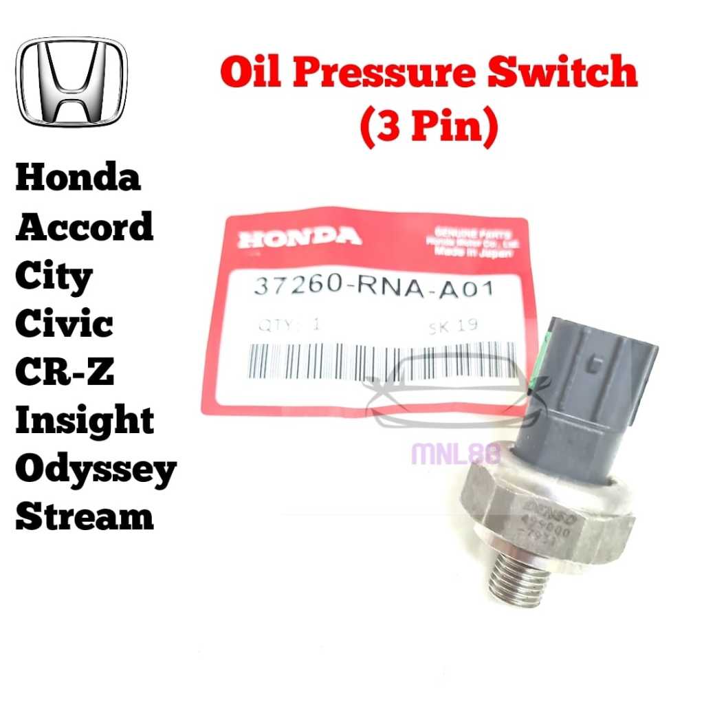Honda Accord City Civic CRZ Insight Odyssey Stream Oil Pressure Switch ...