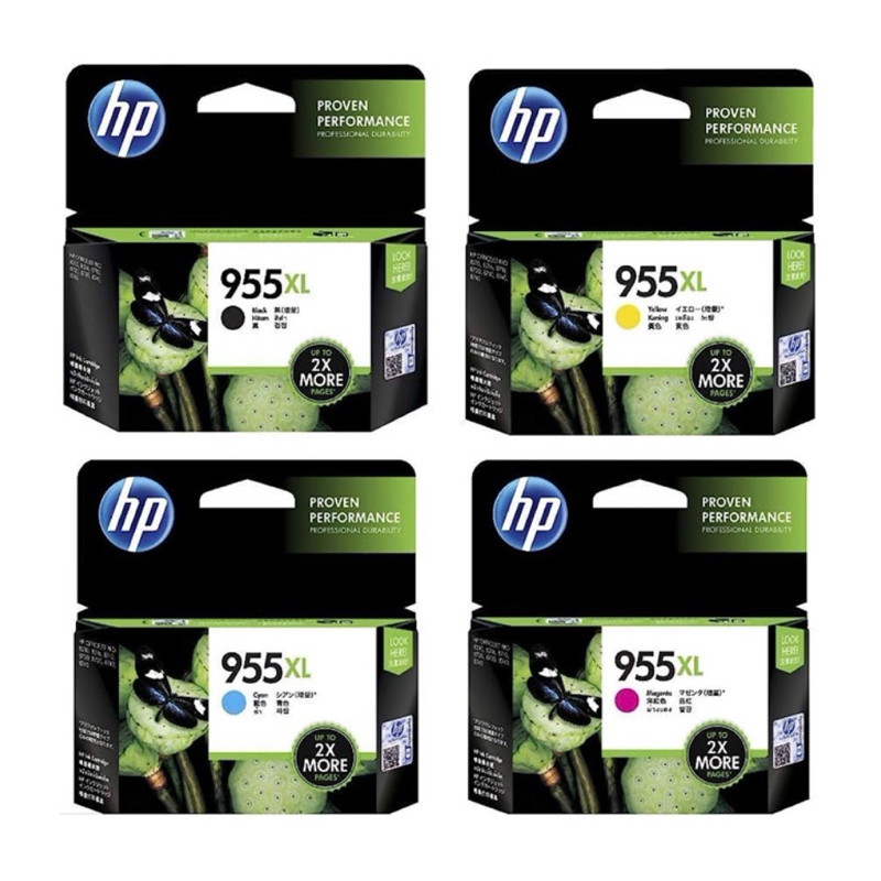 Original HP 955XL Ink Cartridge - Cyan/Magenta/Yellow/Black L0S63AA ...