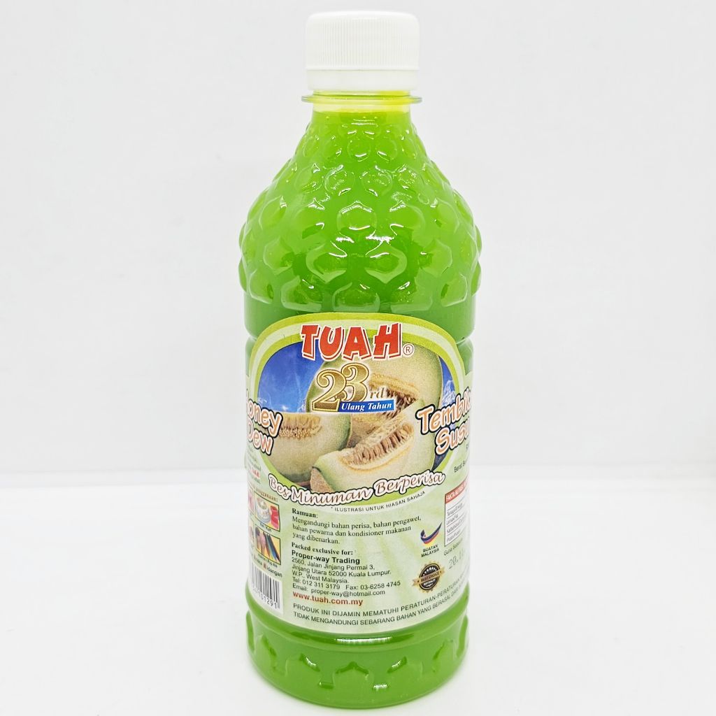 Sirap TUAH Tembikai Susu Minuman Berperisa (480ml) / Honey Dew Syrup ...