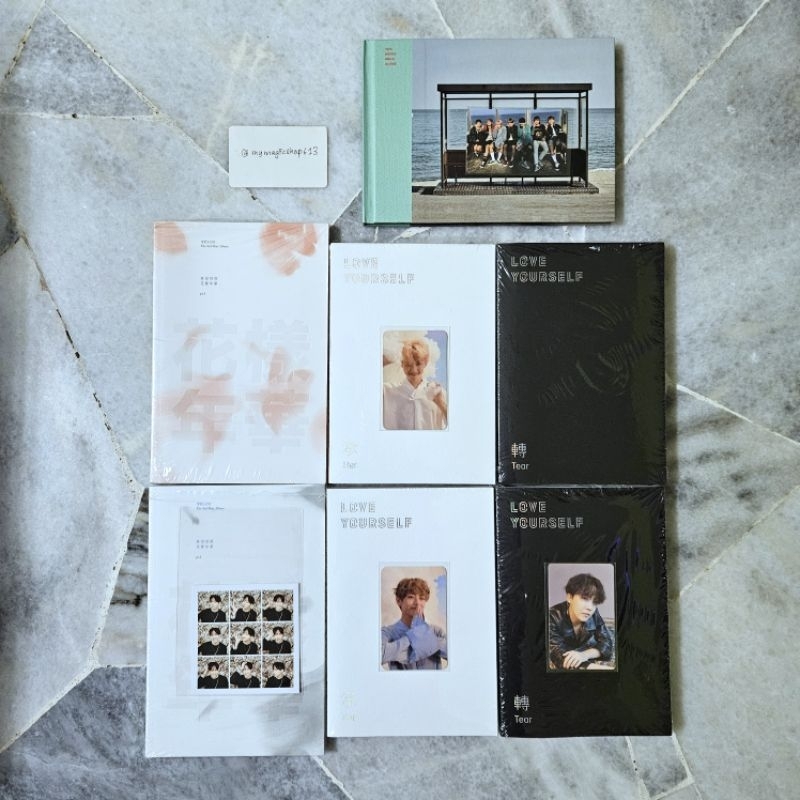 BTS OFFICIAL ALBUM - HYYH PT.1 / YOU NEVER WALK ALONE / LOVE YOURSELF: HER / LOVE YOURSELF: TEAR ...