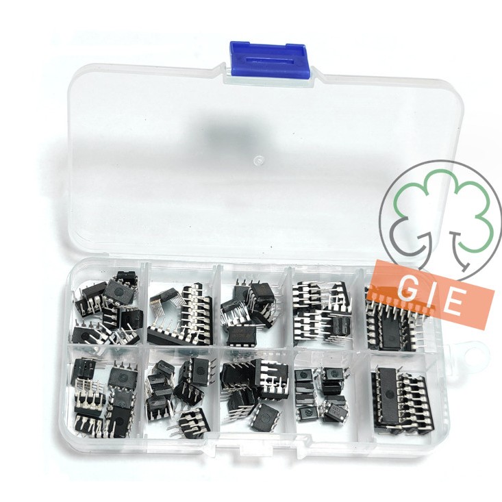 Common IC Kit 85pcs 10 types IC NE555 LM324 DIP | Shopee Malaysia