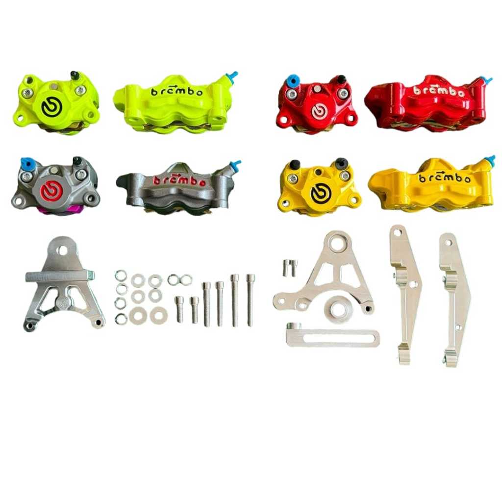 CALIPER CNC COMBO SET FRONT 4 POT GP4 & REAR 2 POT P34 Y15Z RS150 LC135 ...