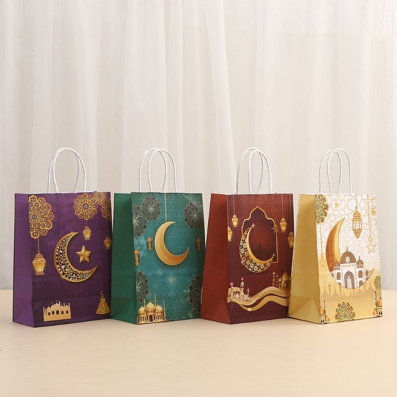 Eid Mubarak Ramadan Hari Raya paper Beg istana bulan Gift box Pattern ...