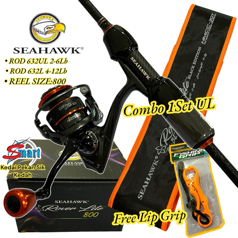 2024 COMBO SET SEAHAWK ROVER LITE ROD REEL ULTRALIGHT UL BFS FINESSE ...