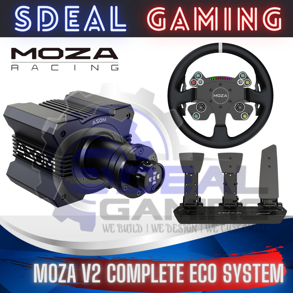 [V3] MOZA RACING R9 V3 DIRECT DRIVE (9NM) BASE COMPLETE ECO SYSTEM CS ...