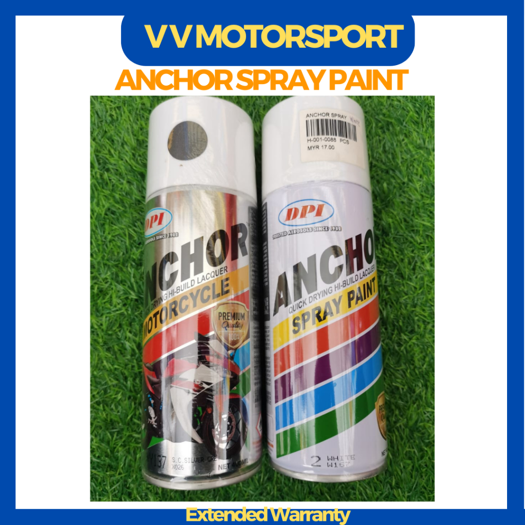 ANCHOR SPRAY PAINT Y137 Y125Z SILVER GREY W167 WHITE | Shopee Malaysia