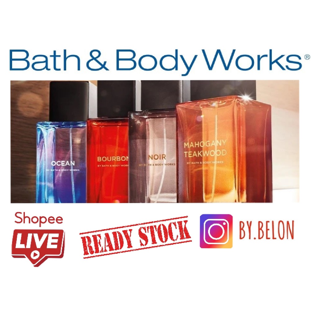Men Cologne BATH AND BODY WORKS Body Spray Ocean | Noir | Bourbon ...
