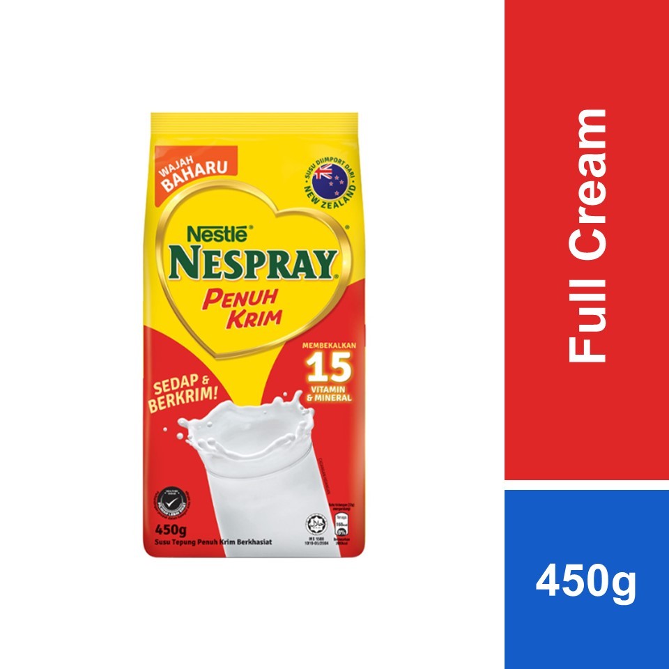 NESTLE Nespray Full Cream Milk Powder 450g (Halal) | Shopee Malaysia