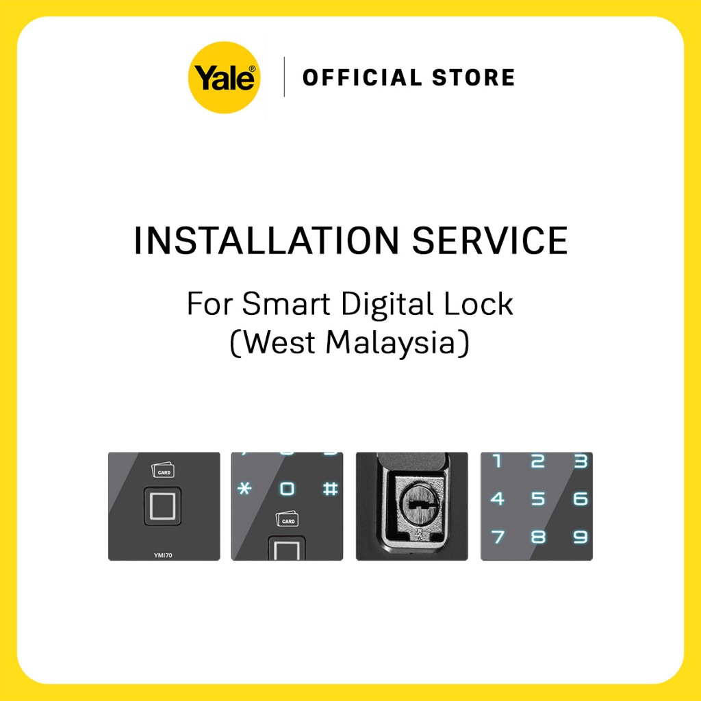 Yale Smart Door Lock Installation Service | Shopee Malaysia