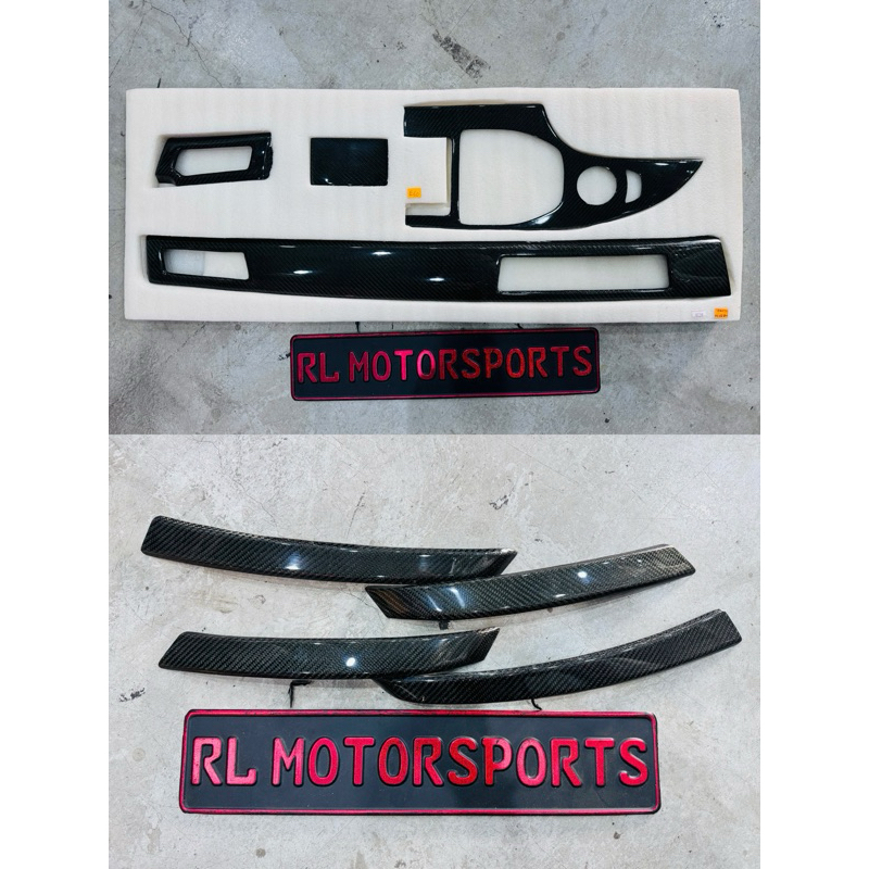 BMW E60 5 series DRY Carbon fiber interior dashboard panel door handle ...