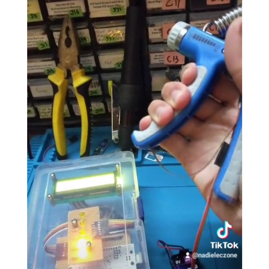 Project Hand Tester Resistor Resistive Bend Sensor Light Indicator Projek Rbt Tahun Akhir Fyp