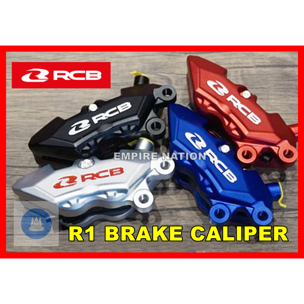 RCB BRAKE CALIPER R1 SERIES 4 PISTON UNIVERSAL ( NO BRACKET ) 100% ...