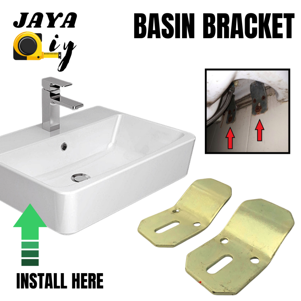 LOCAL 1Pcs Basin Bracket Basin Steel Chrome Bracket For Basin Wall Hung ...