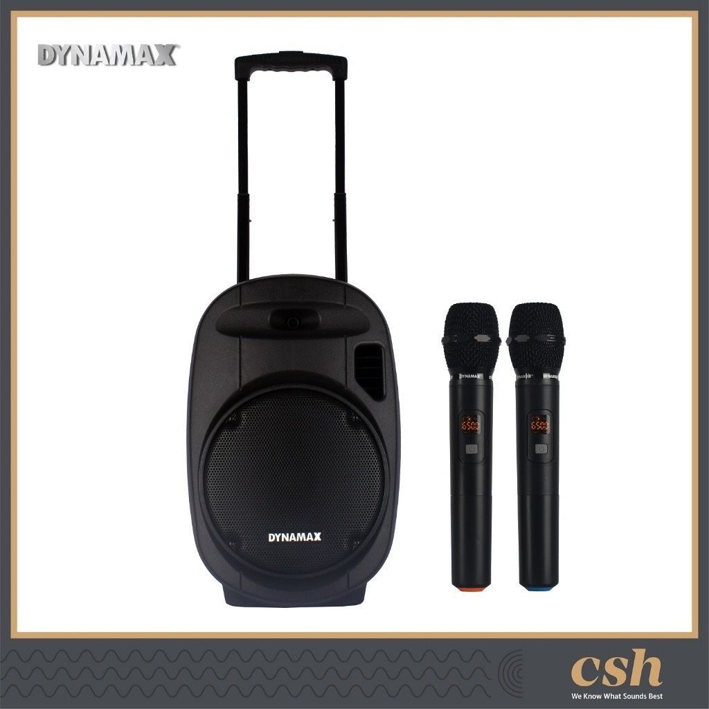 DYNAMAX PRO315 15" 180W Bluetooth Portable Active PA Speaker System ...