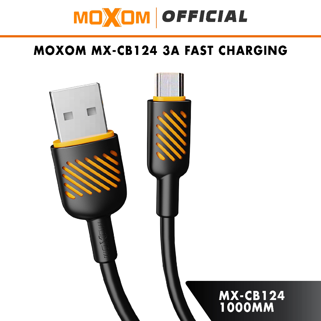 Moxom 3A Player Fast Charging Data Cable (1M) MX-CB124 | Shopee Malaysia