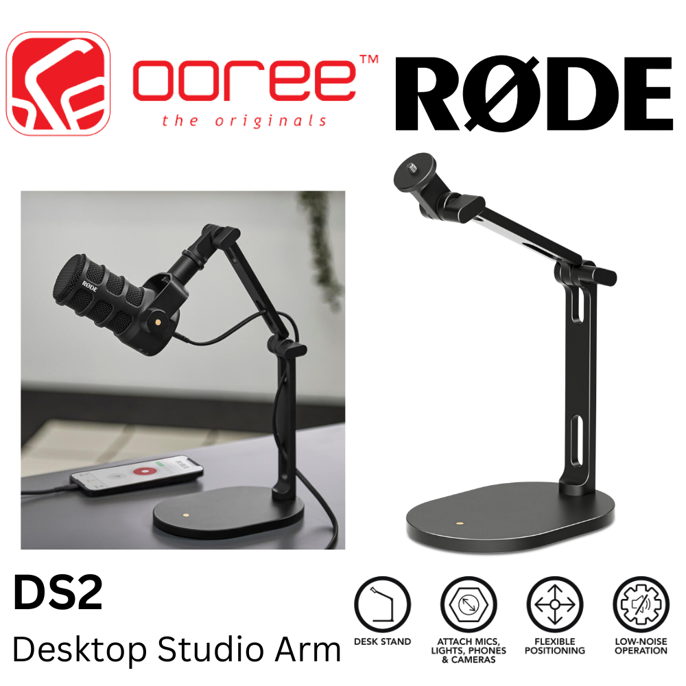 RODE DS2 DESKTOP STUDIO ARM FOR MICS, LIGHTS, PHONES & CAMERAS WITH ...