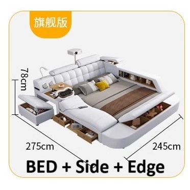 [Projector Bed & Built-In Speaker] Modern Tatami Projector Bed Frame ...