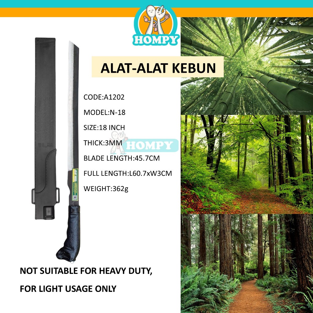 Alat Kebun Bersarung 18inch N18 Spring Steel Gardening Tools With Cover ...