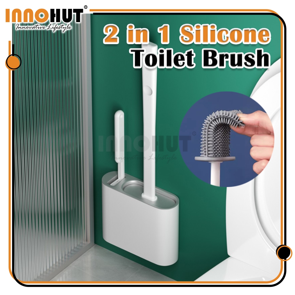 [2 In 1] Innohut Toilet Brush Berus Cuci Tandas Toilet Bowl Cleaning ...