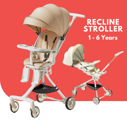 Recline Stroller Baby Stroller Baring With Seat Belt Model D6 | Shopee ...