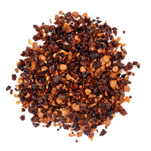 chipotle pepper chili flakes / powder shredded (Capsicum annuum) Meco ...