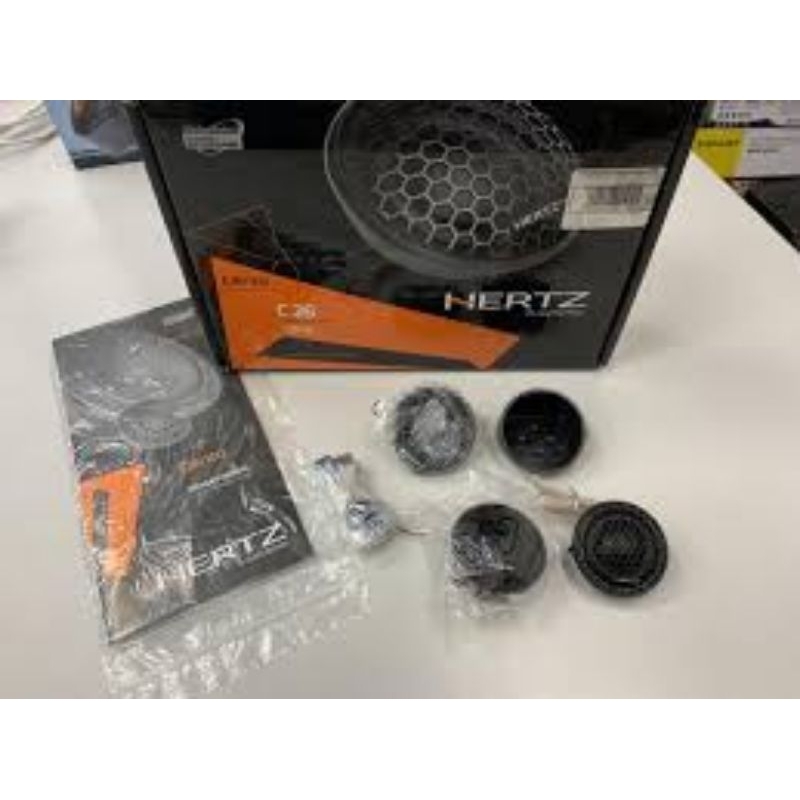 HERTZ C26 NEODYMIUM TWEETERS PAIR 120W 4 OHM TETOLON HERTZ DOME ...