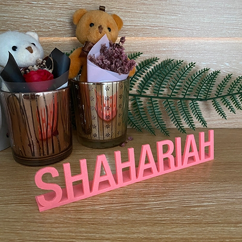 3D Custom Plate Nama/Alphabet plaque/Nametag /Plate /Customize Name ...