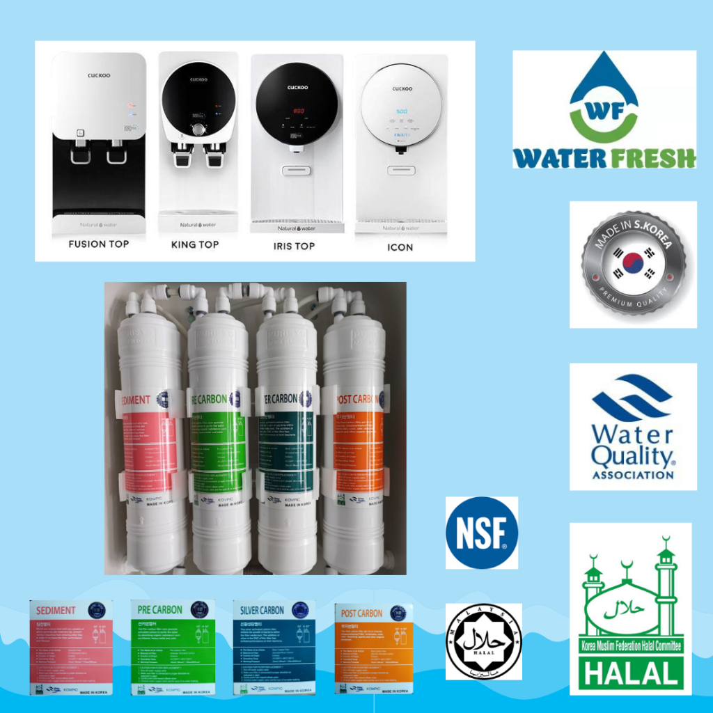 🔥READY STOCK🔥Korea Water Filter Halal Cuckoo / Coway /Etc Cartridge 8 ...