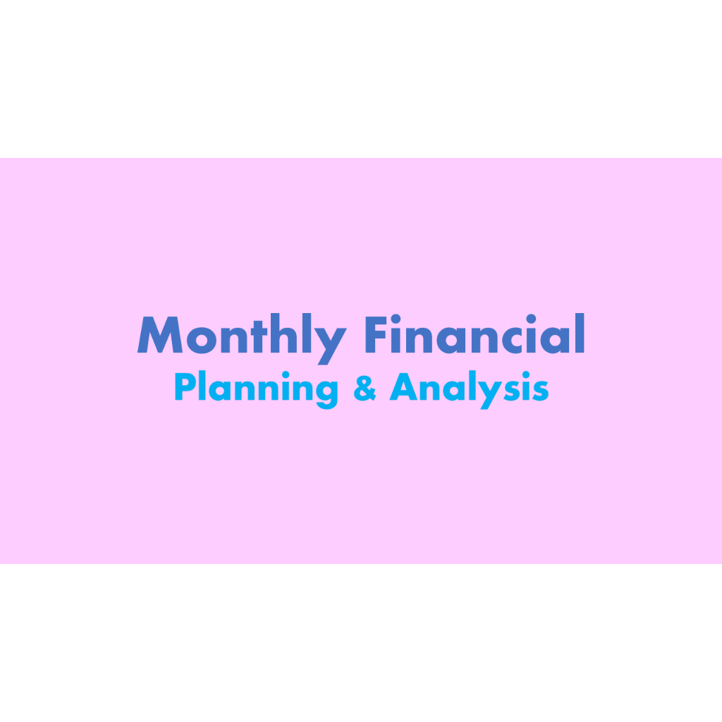 Monthly Financial Planning & Analysis Template (Digital Product ...