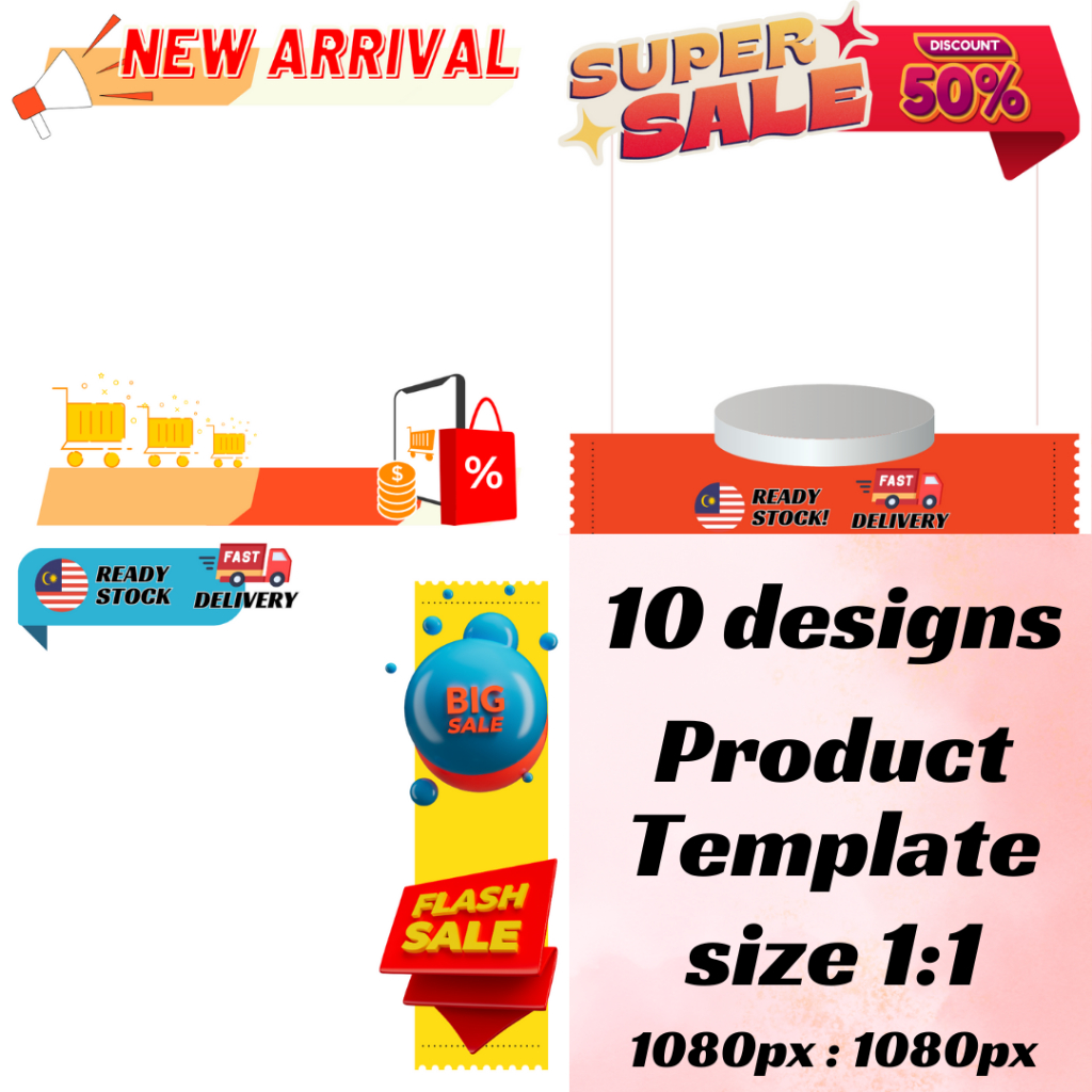 10 designs template for Shopee Promotion |New Arrival | Sales ...