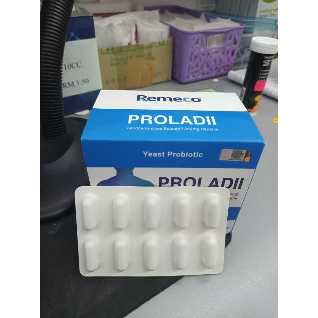 REMECO PROLADII SACCHAROMYCES BOULARDII 250MG CAPSULE 10'S EXP : 4/2024 ...