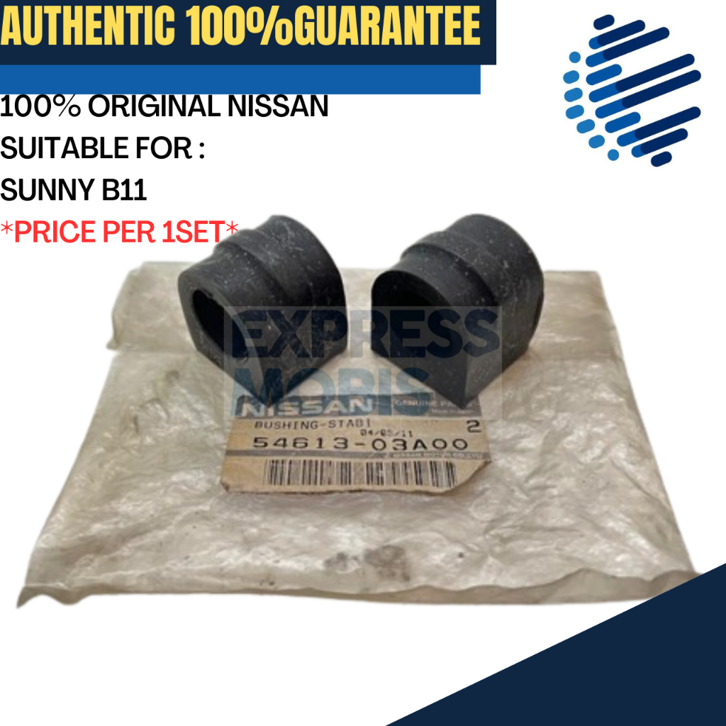 100% ORIGINAL NISSAN FRONT STABILIZER BAR BUSH ( 1 SET ) 54613-03A00 ...