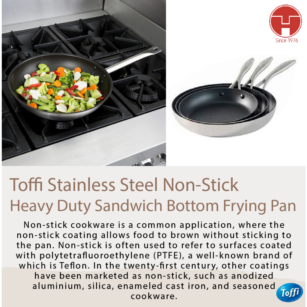[TEOHIN] Toffi Stainless Steel Non-Stick Heavy Duty Sandwich Bottom ...