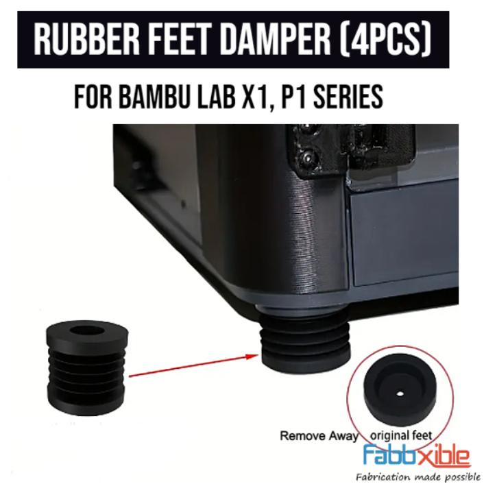 Anti Vibration Rubber Feet Damper for Bambu Lab x1 and P1 Series 3D ...