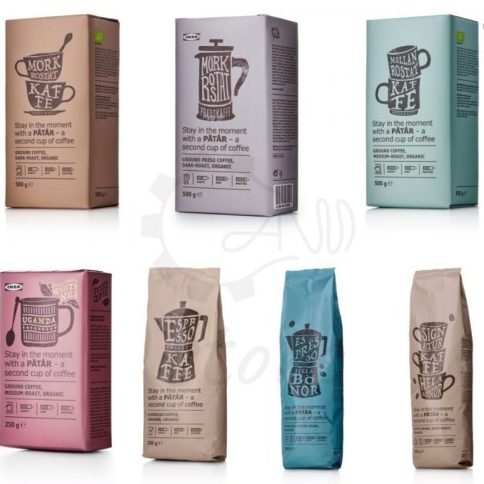 ikea PATAR COFFEE coffee bean ground coffee x1 100% arabica beans ...