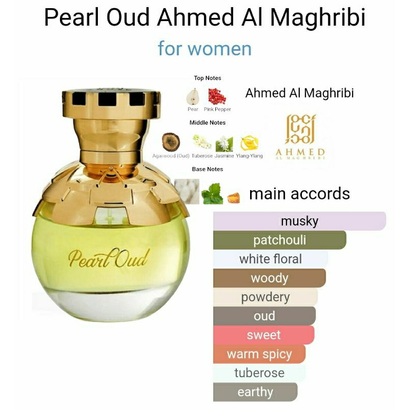 Pearl Oud by Ahmed Al Maghribi is a Amber Floral fragrance for women ...