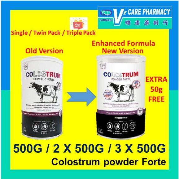 [FREE SHIPPING] Eternal Wise Colostrum Powder Forte 500g PACK-OF-1/2/3 ...