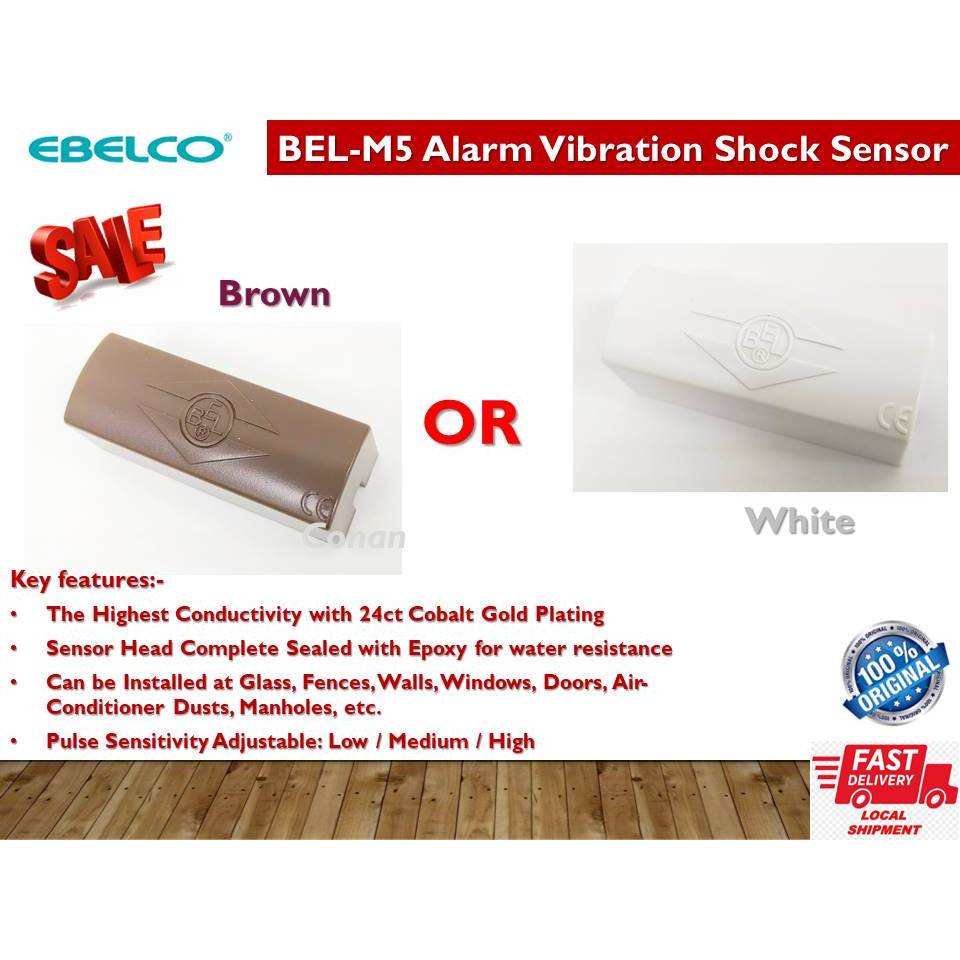 EBELCO BEL-M5 Shock Sensor / Alarm Vibration Sensor / Window Sensor for ...