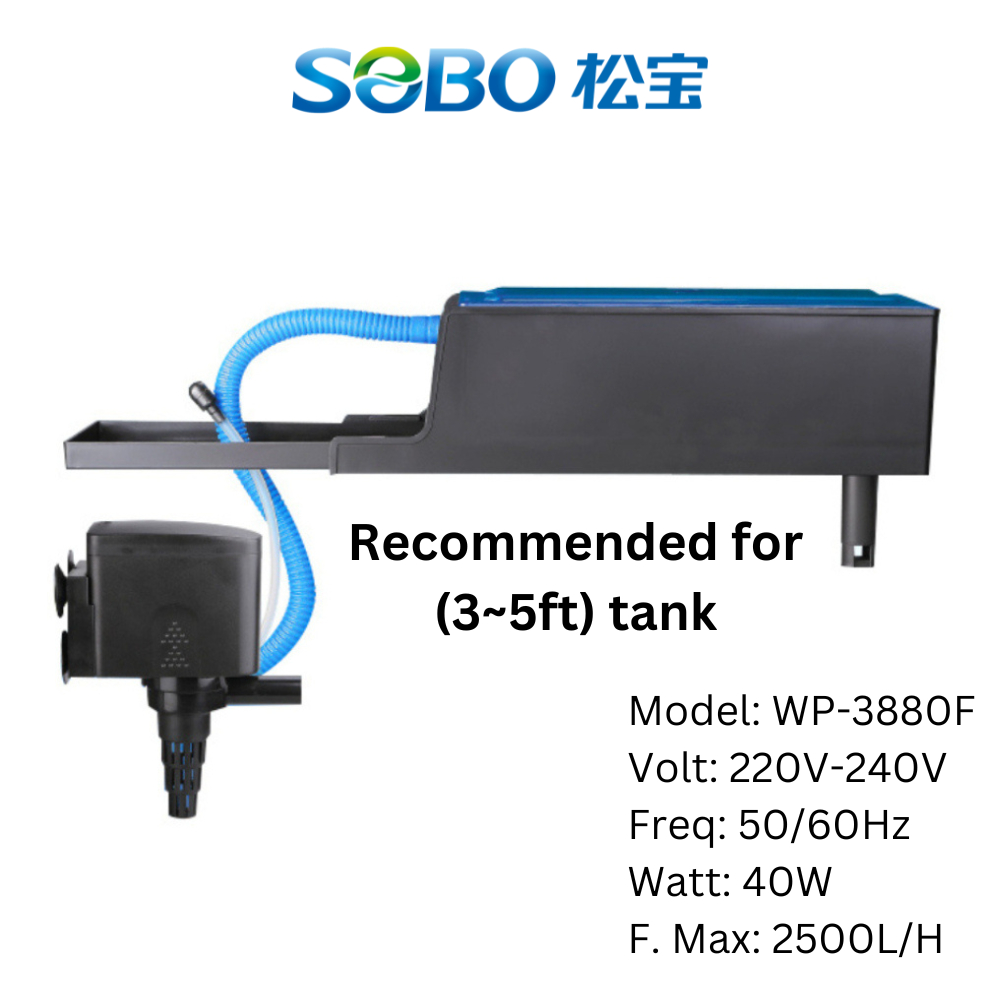SOBO Aquarium Top filter box and Powerhead Aquarium Water Pump Aquarium ...