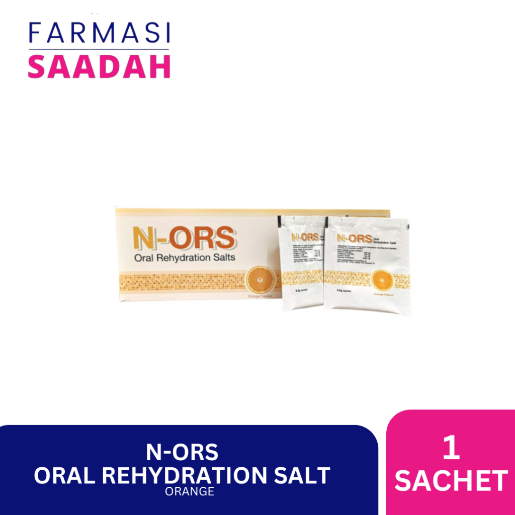 N-ORS ORAL REHYDRATION SALT Orange flavour 5.2g x 1 (sachet) - for ...