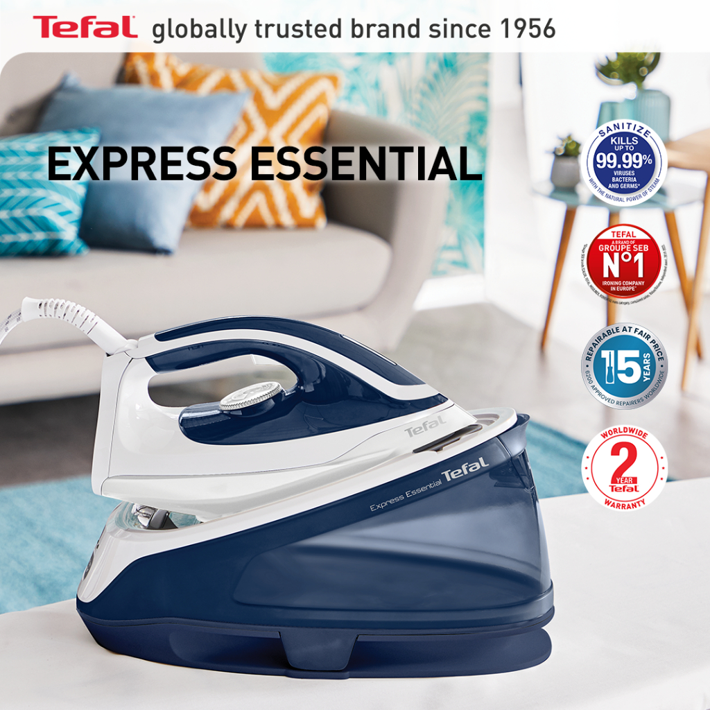 Tefal Express Easy SV6116 Steam Generator Iron (2200W, 120/270g/min ...