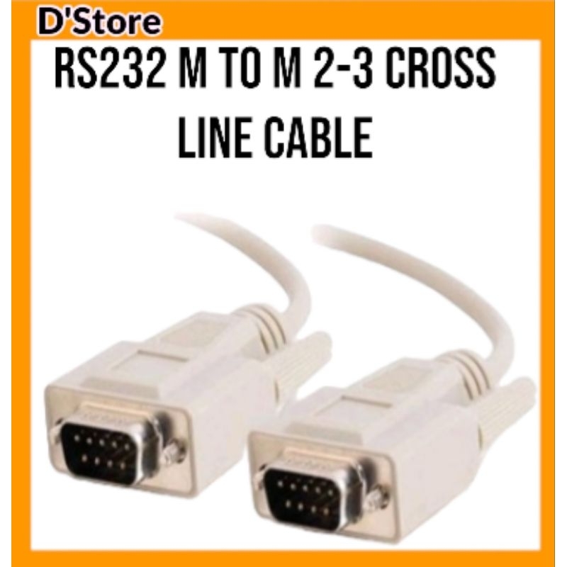 DB9 Serial RS232 Male to Male 2-3 Cross Line Cable | Shopee Malaysia