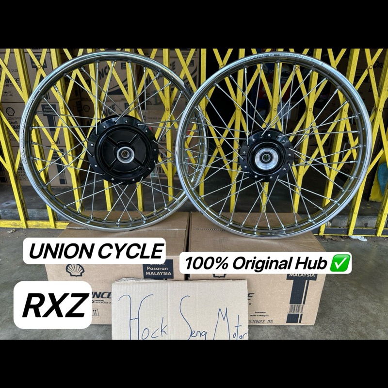 RXZ UNION CYCLE RIM SET 100% Original HUB BELAKANG+DEPAN Harga Special2 ...