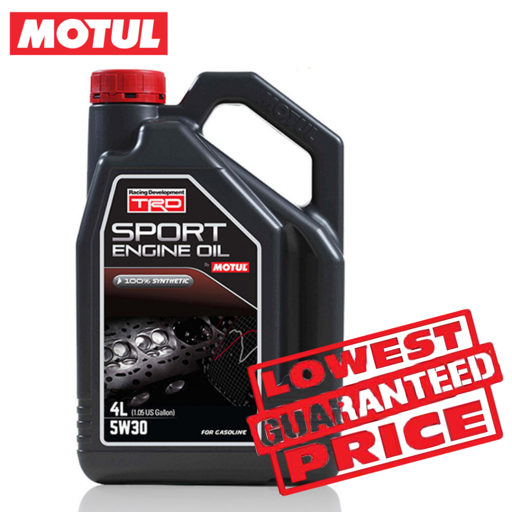 MOTUL TRD Sport Gasoline 5W30 Synthetic Toyota Fuel Economy Petrol ...