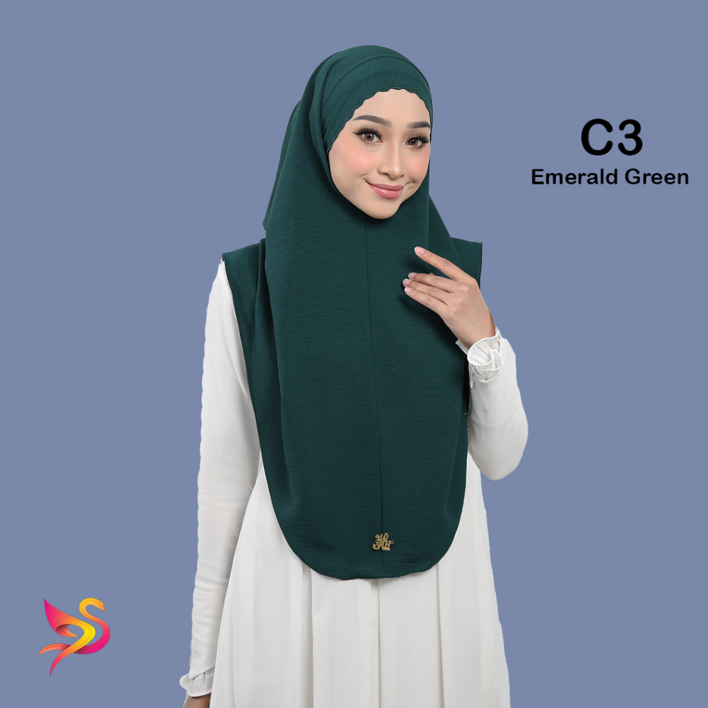 KHIMAR SULAM 1 BERTALI Tie Back 2024 New Arrival | Shopee Malaysia