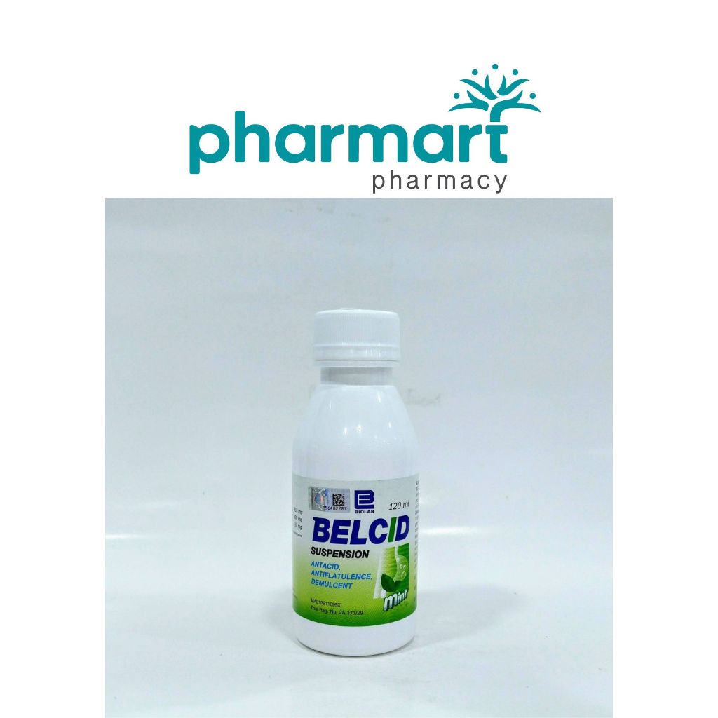 Belcid Suspension Mint 120ml | Antacid/Antiflatulence/Gastric | Shopee ...