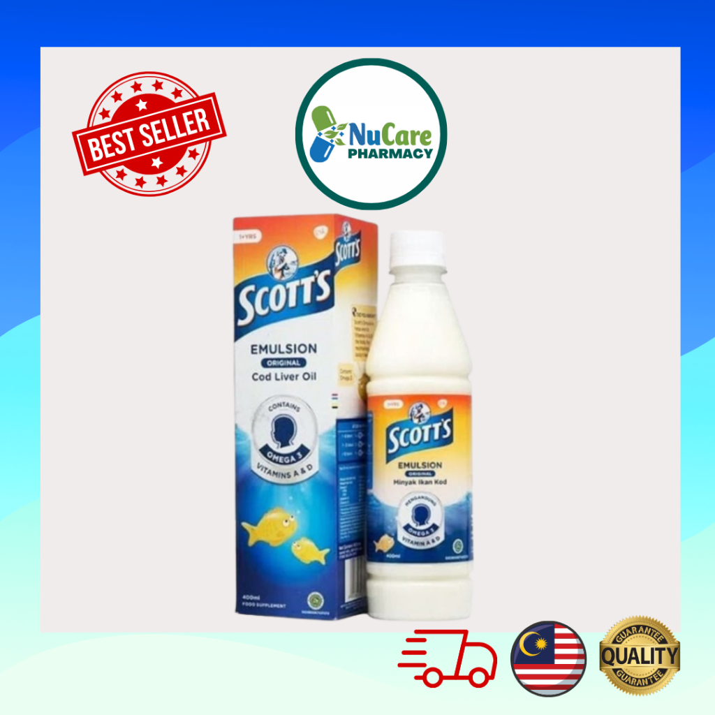 SCOTTS EMULSION REGULAR 400ML (ORIGINAL FLAVOUR) | Shopee Malaysia