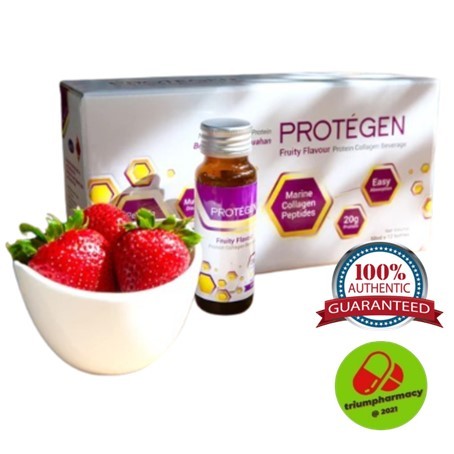 Protegen Strawberry Flavour Collagen Mixed Beverage 50ml X 12 bottles ...