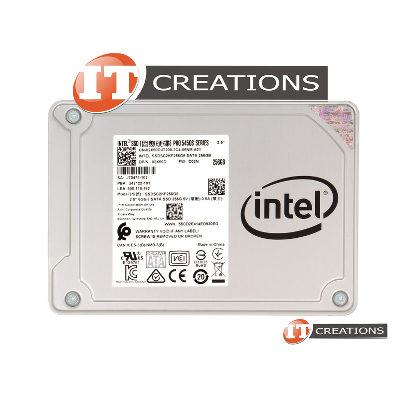 INTEL 256GB TLC SATA III 2.5 INCH (SSDSC2KF256G8-DELL) SMALL FORM ...