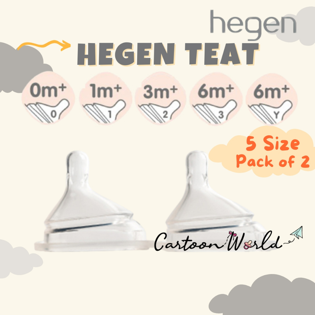 HEGEN Teat Fast Flow Thick Flow Extra Slow | Slow | Medium | Fast ...